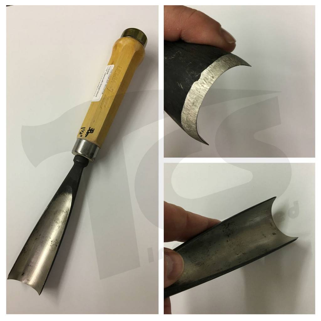 #9 Straight Wood Gouge 1-1/2'' (38mm) - The Compleat Sculptor - The ...