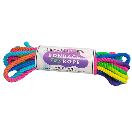 Unicorn Rainbow Bamboo Bondage Rope - The Tool Shed: An Erotic Boutique