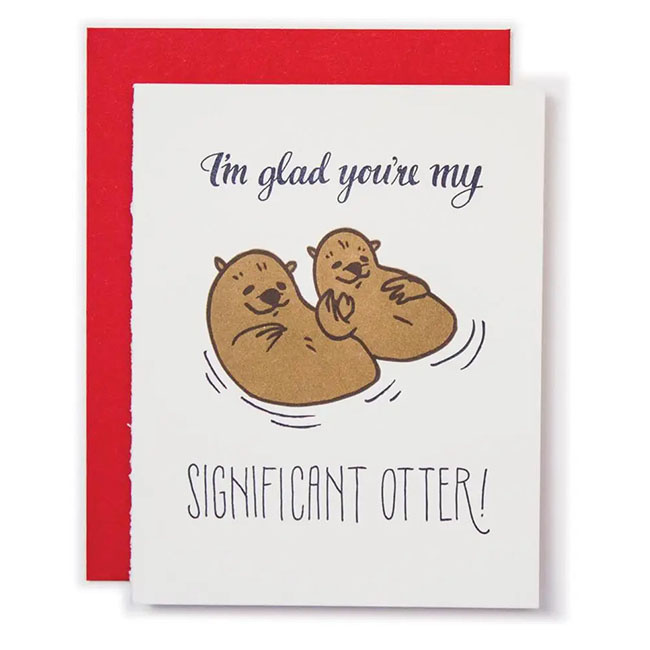 Significant Otter Greeting Card - The Tool Shed: An Erotic Boutique