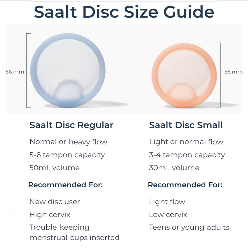 Saalt Menstrual Disc, Regular (blue) - The Tool Shed: An Erotic Boutique