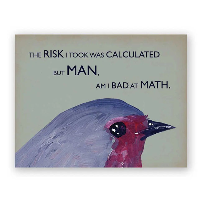 Risk Math Greeting Card - The Tool Shed: An Erotic Boutique
