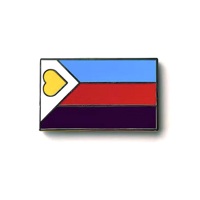 Polyamory Pride Flag Enamel Pin - The Tool Shed: An Erotic Boutique