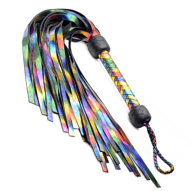 Strict Leather Rainbow Flogger AA387 - The Tool Shed: An Erotic Boutique