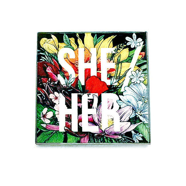 Transpainter Pronoun Pin: She/Her - The Tool Shed: An Erotic Boutique