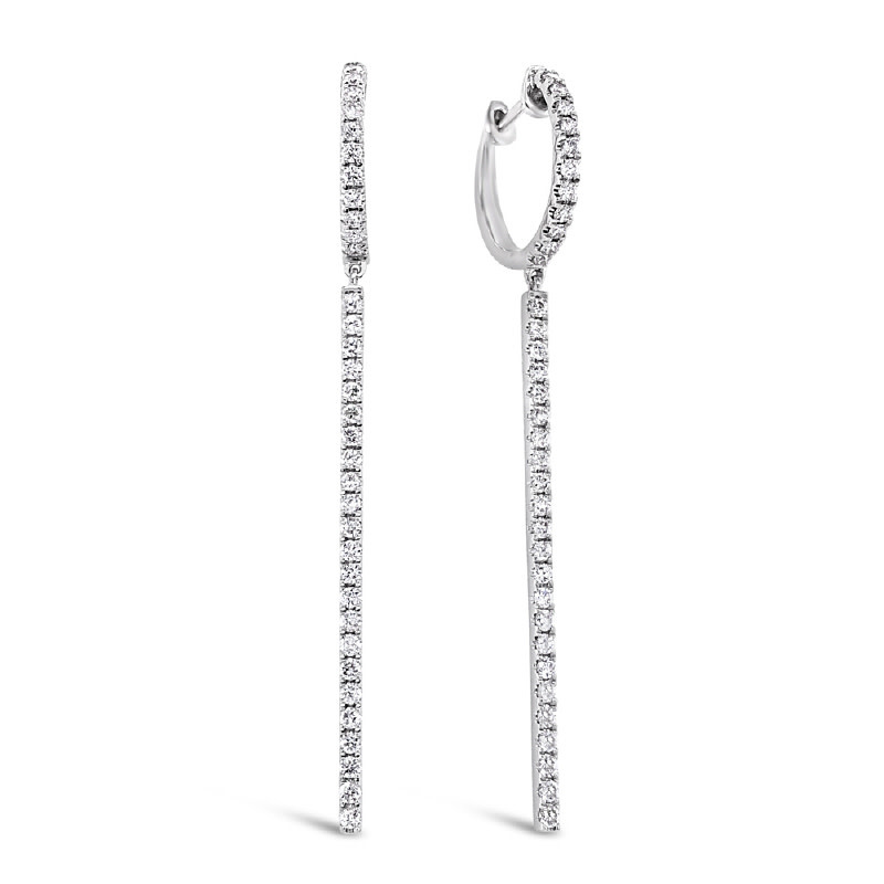 White lines earrings store