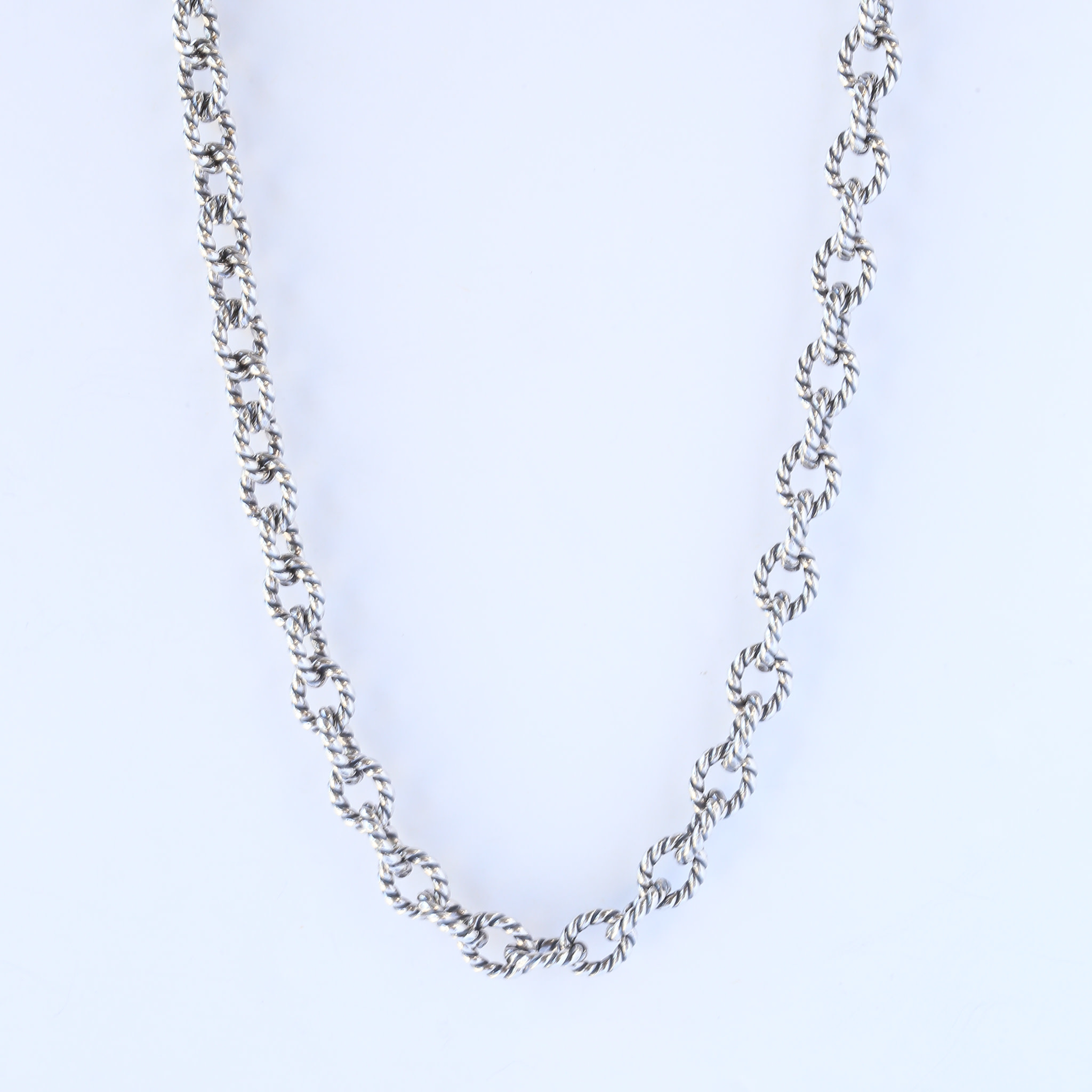 Sterling Silver Open Link Chain (20") - American Jewelry