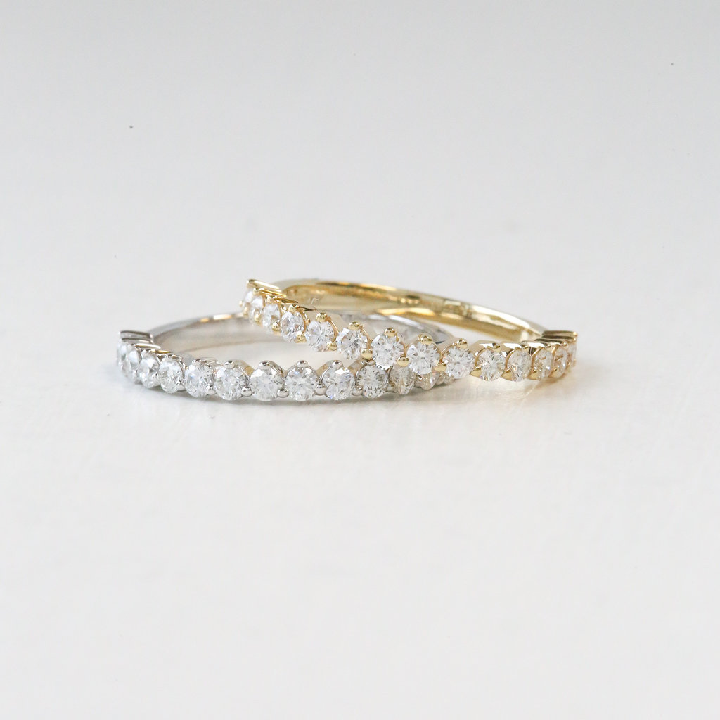 American Classic Offset Prong Diamond Stackable Band (1/2ctw ...