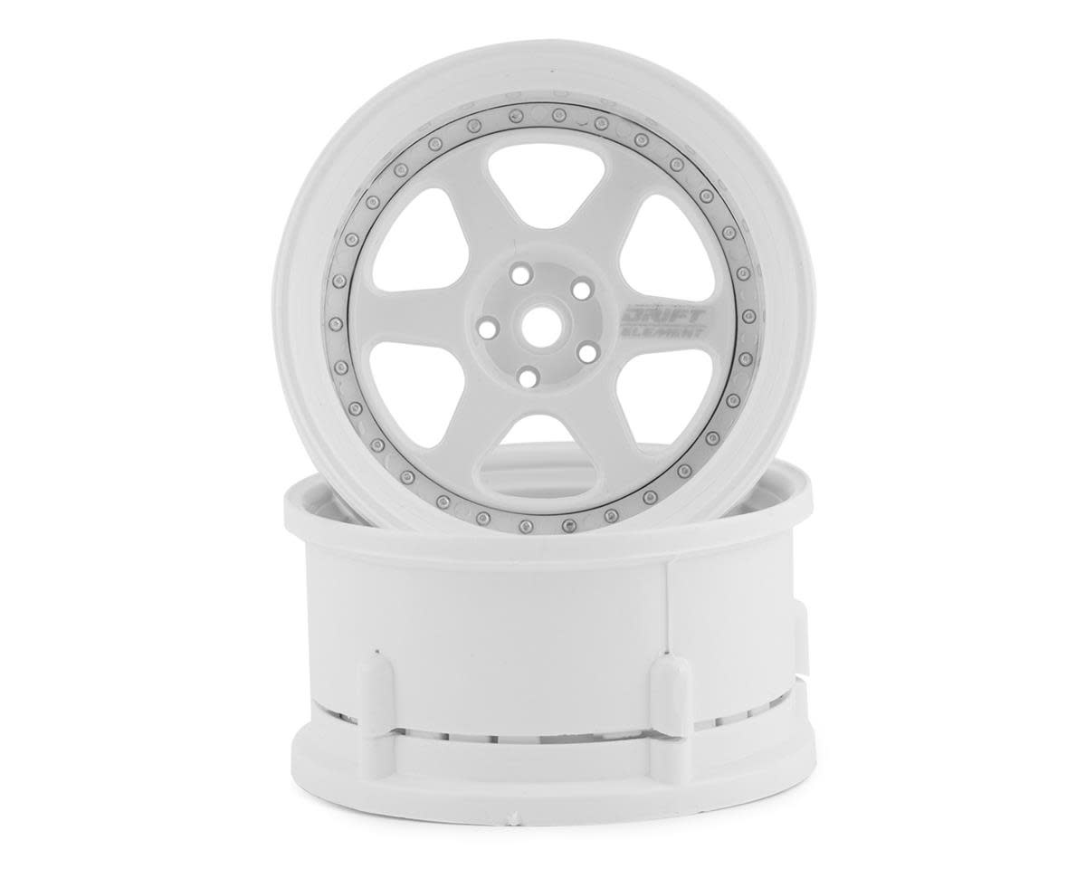 DSC-DE-203 DS Racing Drift Element 6 Spoke Drift Wheels (Triple White w ...