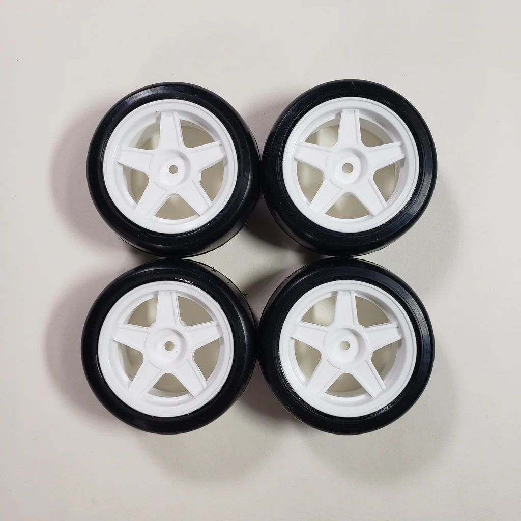 RU0486 Mini Tyres 30 Round Pre-Glued (4) - Michael's RC Hobbies