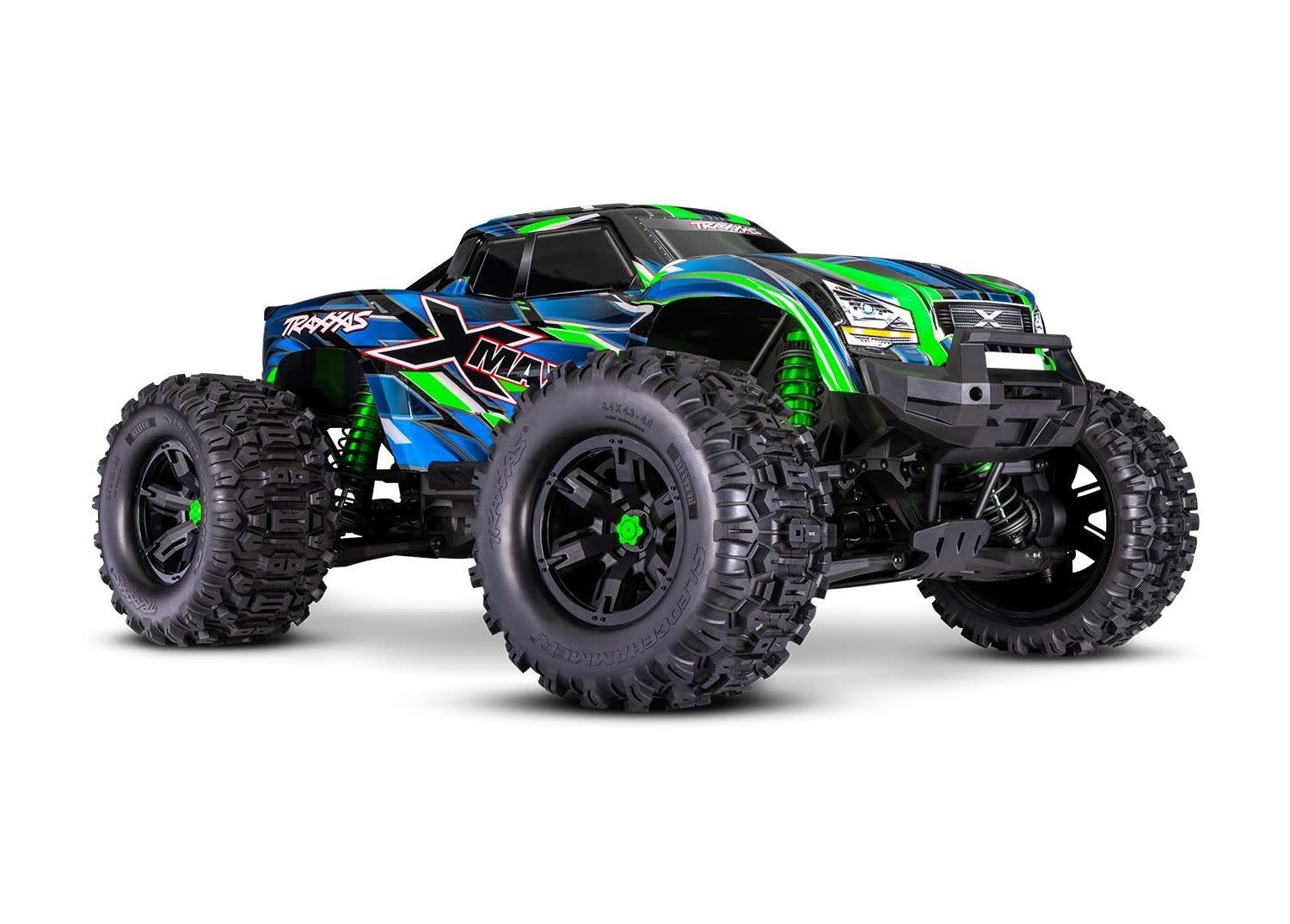 TRA77096-4 GRN X-Maxx 8s Belted Truck 4x4 8S Brushless Powered, Extreme ...