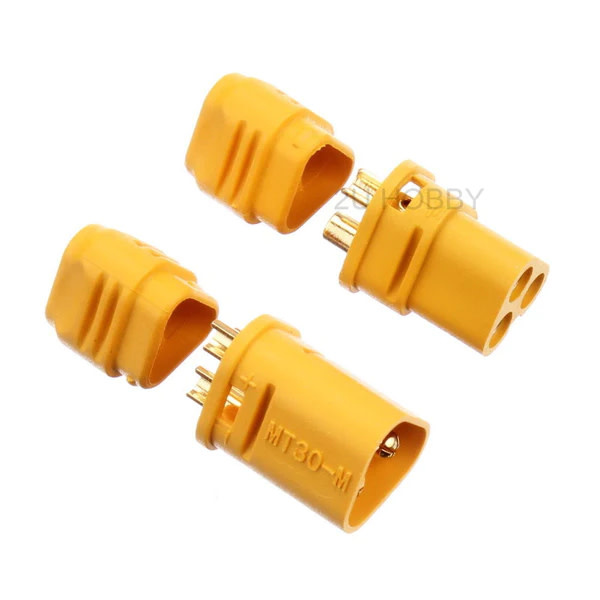EPB-9184 MT30 3 Pole Connector for ESCs & Motors by Amass A Pair ...