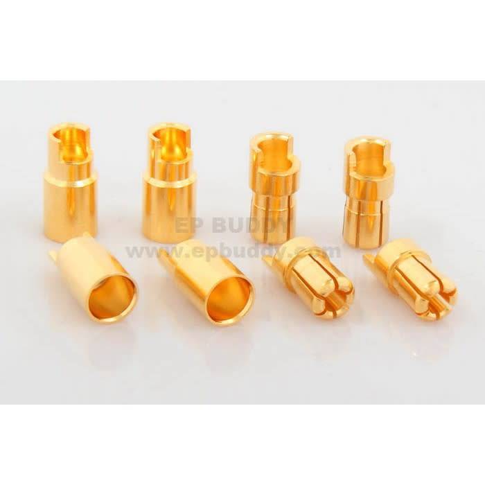 EPB-9133 6mm Bullet Connectors (4pr) - Michael's RC Hobbies