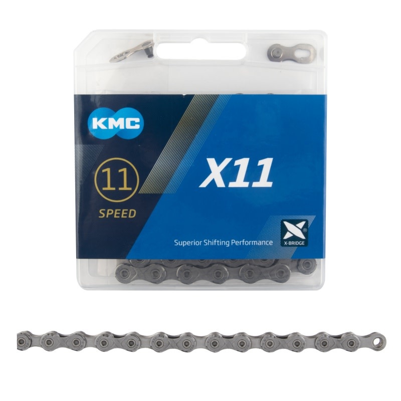 CHAIN KMC X11 11s GY/GY 118L - The Bike Shop