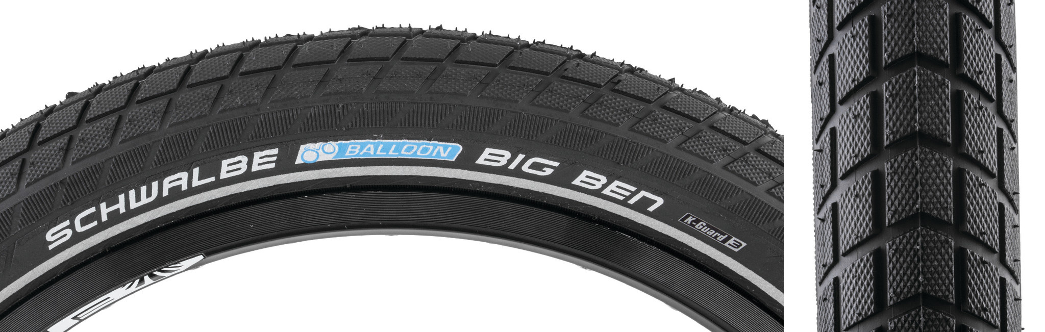 TIRE SWB BIG BEN 27.5x2.00 ACTIVE TWIN K-GUARD BK/BK SBC WIRE - The ...