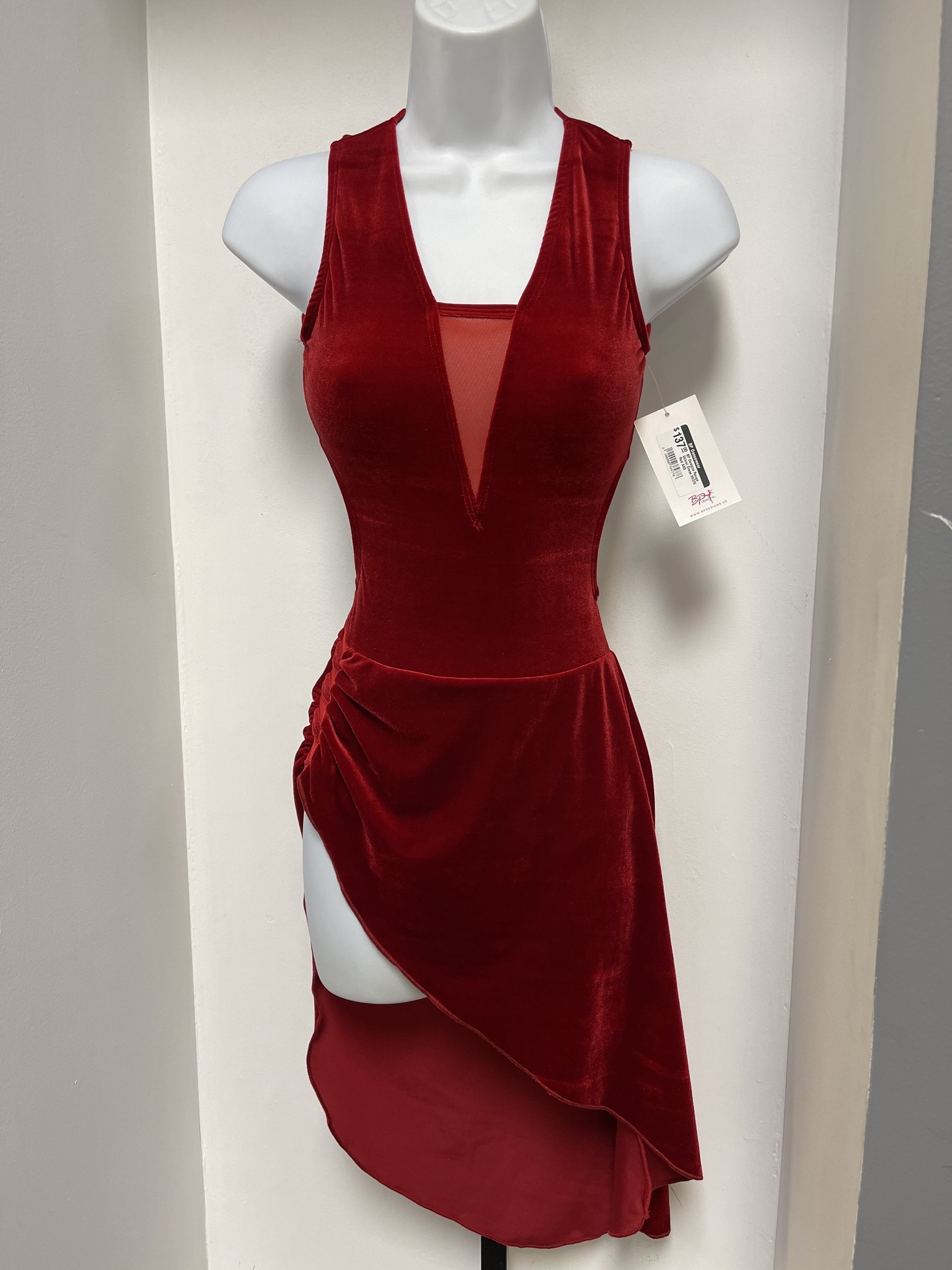 Rouge Velvet Dress by Bp Designs - Black and Pink Dance Supplies, Tulsa
