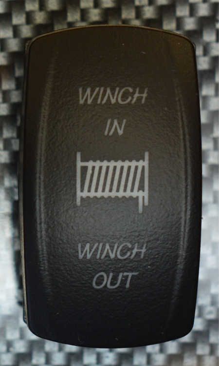 WLO - Winch Switch / 7 - Blue - White Lightning Offroad