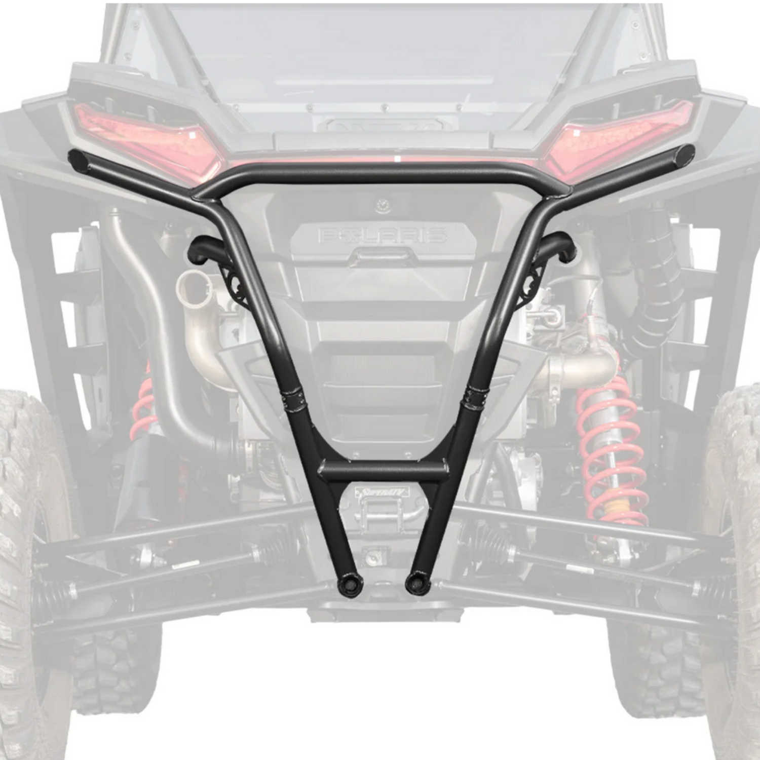 SuperATV SATV - Polaris RZR XP Rear Bumper - White Lightning Offroad