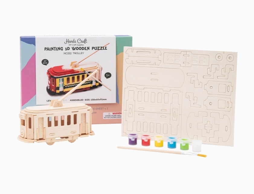 Trolley DIY Build & Paint Kit - SeashoreTrolleyMuseum