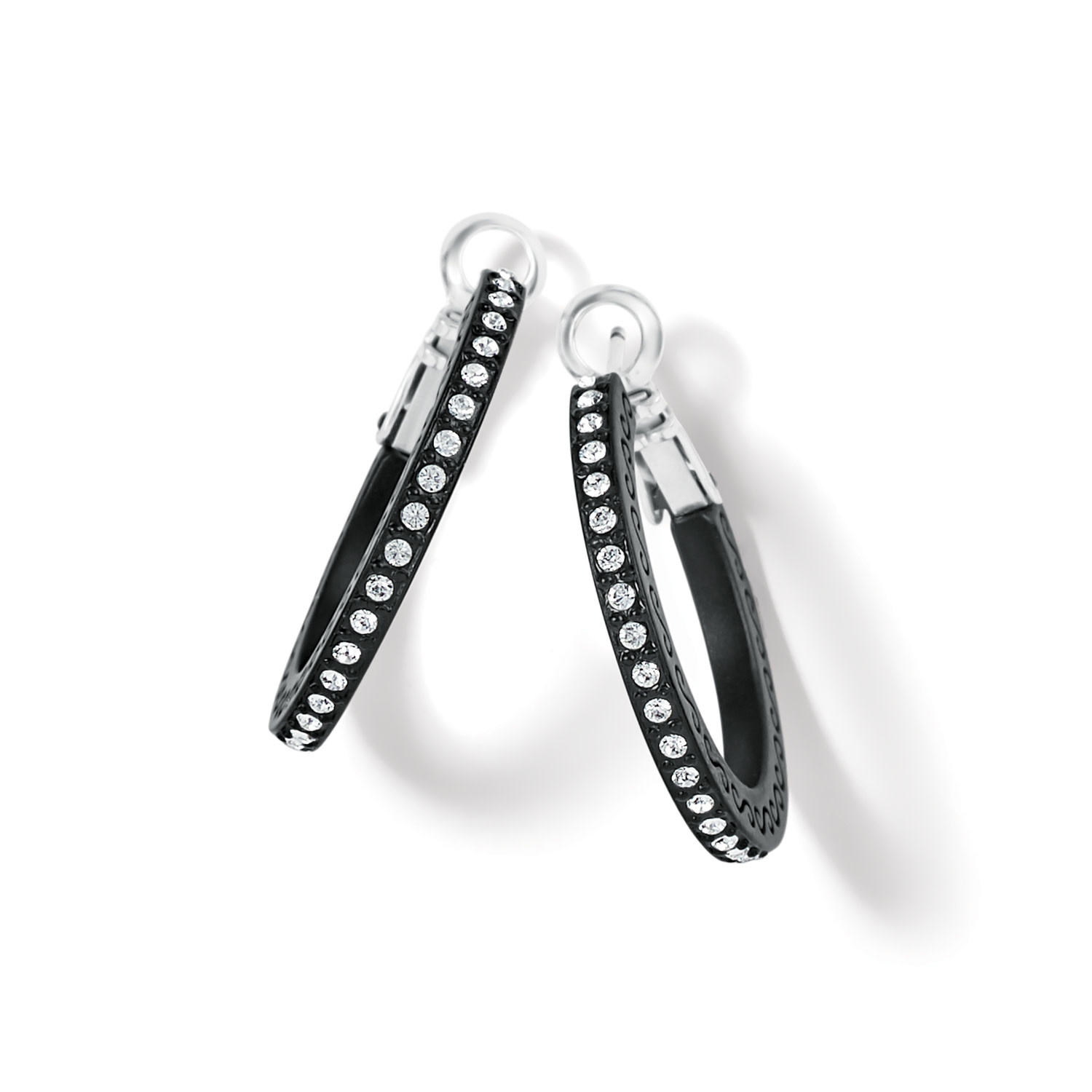 BRIGHTON Meridian Eclipse Small Hoop Earrings - Black - Amber Marie and ...