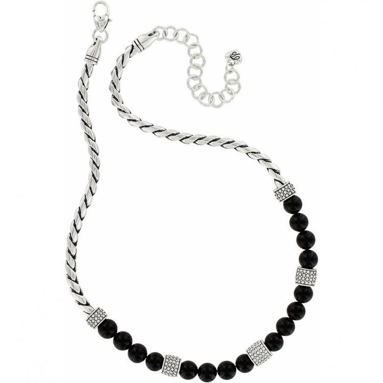 BRIGHTON Meridian Black Bead Necklace - Amber Marie and Company