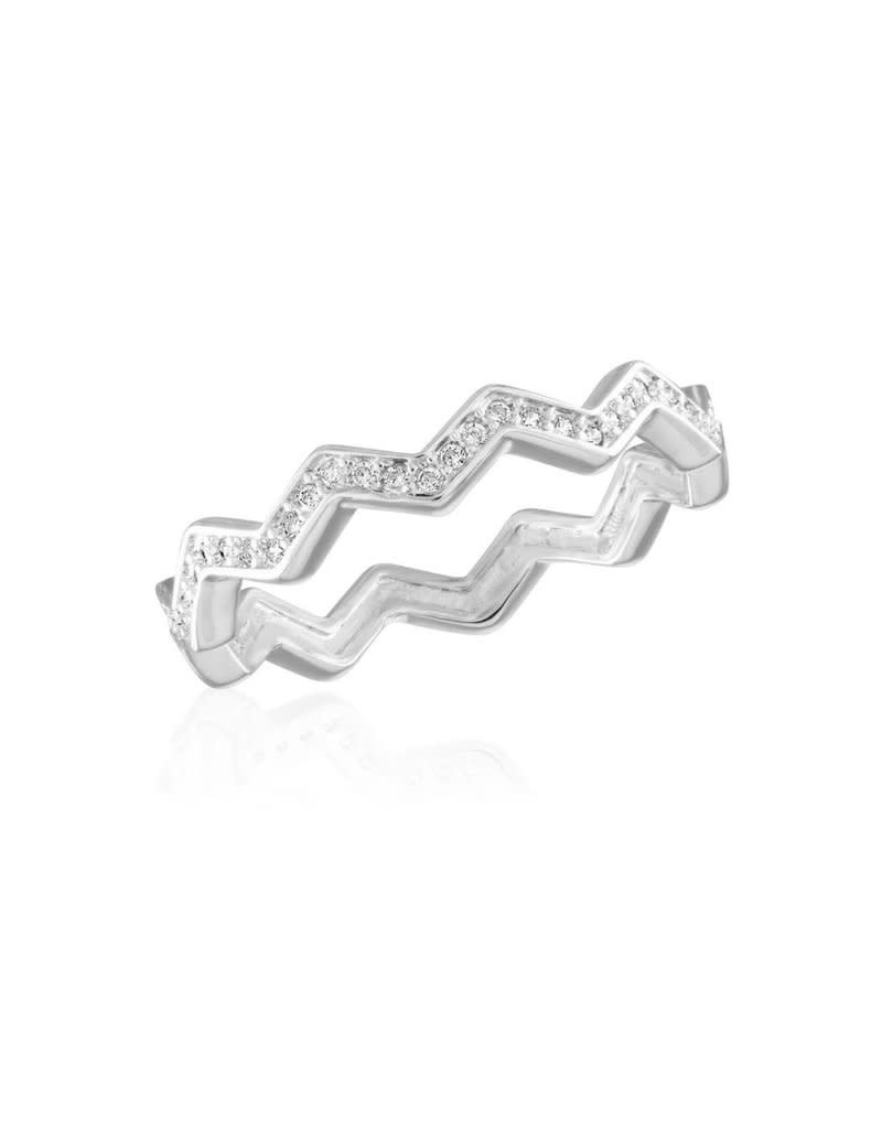 Zig-Zag Infinity Stack Ring - Amber Marie and Company