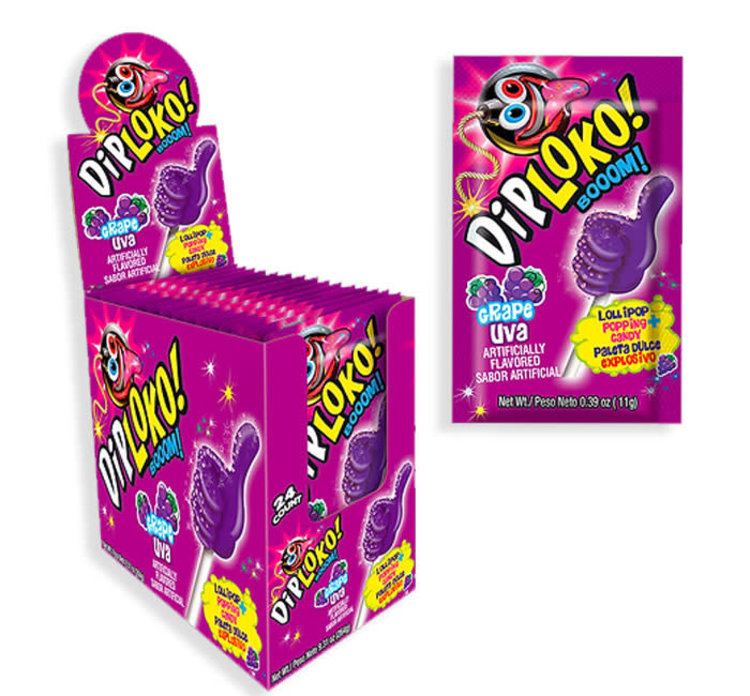 Dip Loko Lollipop With Popping Candy - Amber Marie and Company