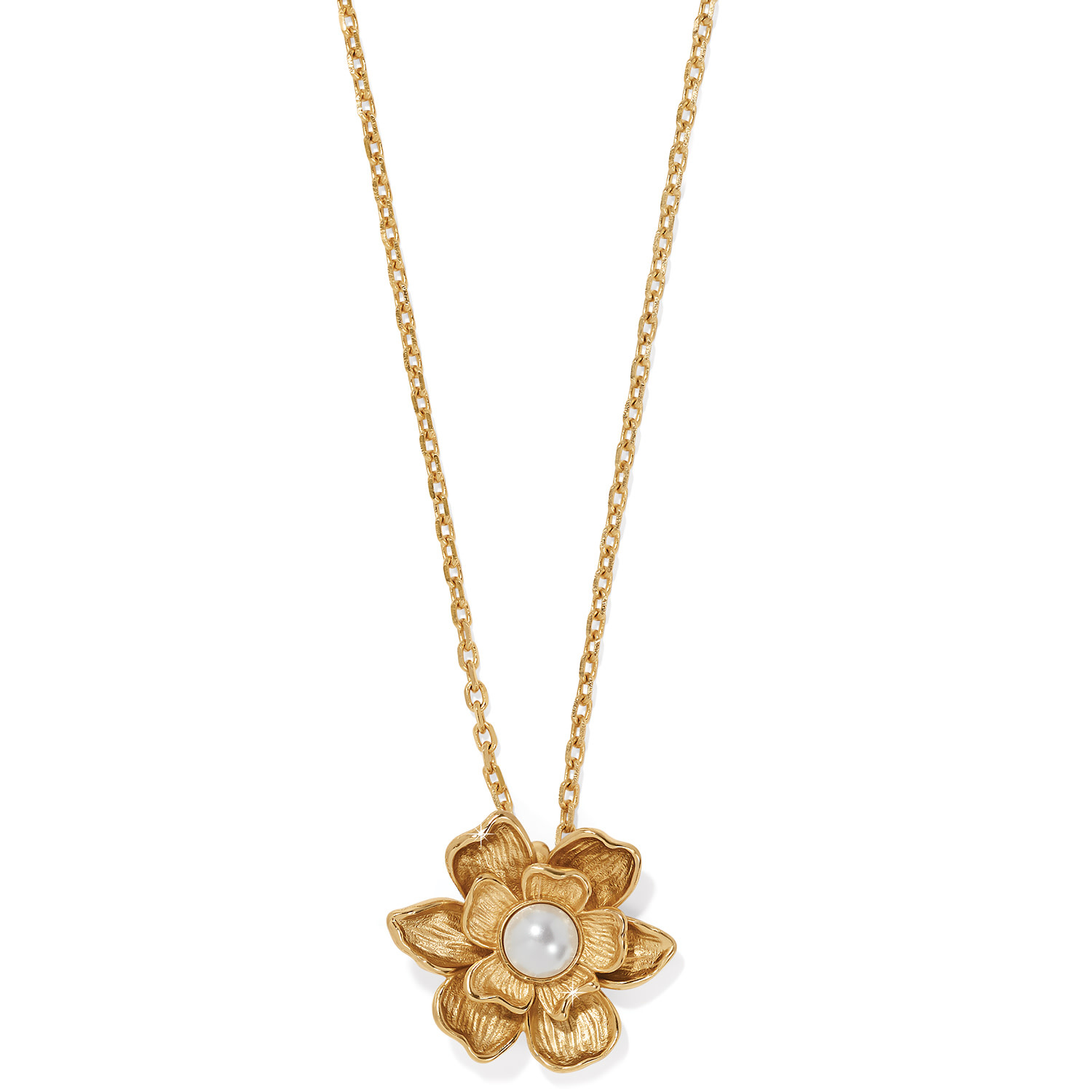 BRIGHTON Everbloom Pearl Flower Necklace - Amber Marie and Company