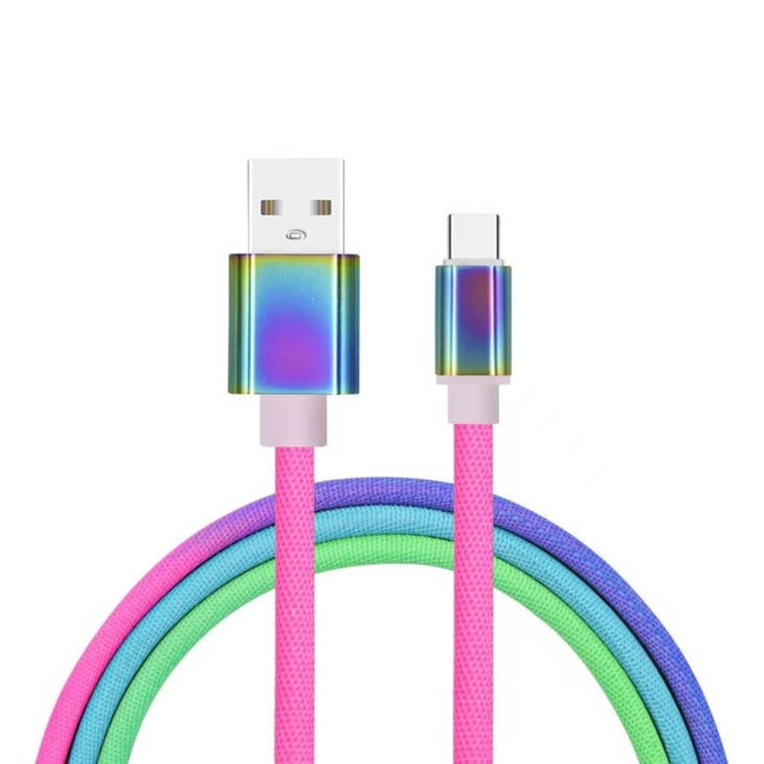 TECH TRENDZ 6ft Rainbow Cable - USB Type C - Amber Marie and Company