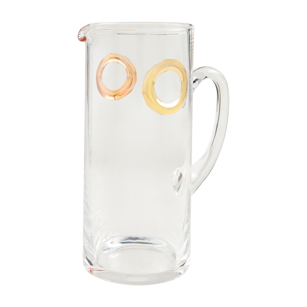 Gold Ring Pitcher - Amber Marie and Company