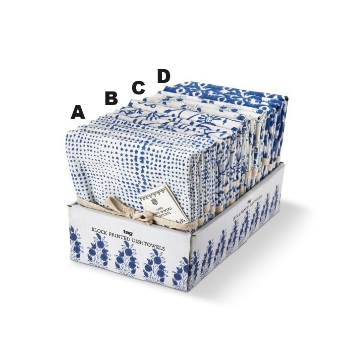 Cottage Block Dishtowel - Sold Individually - Amber Marie and Company