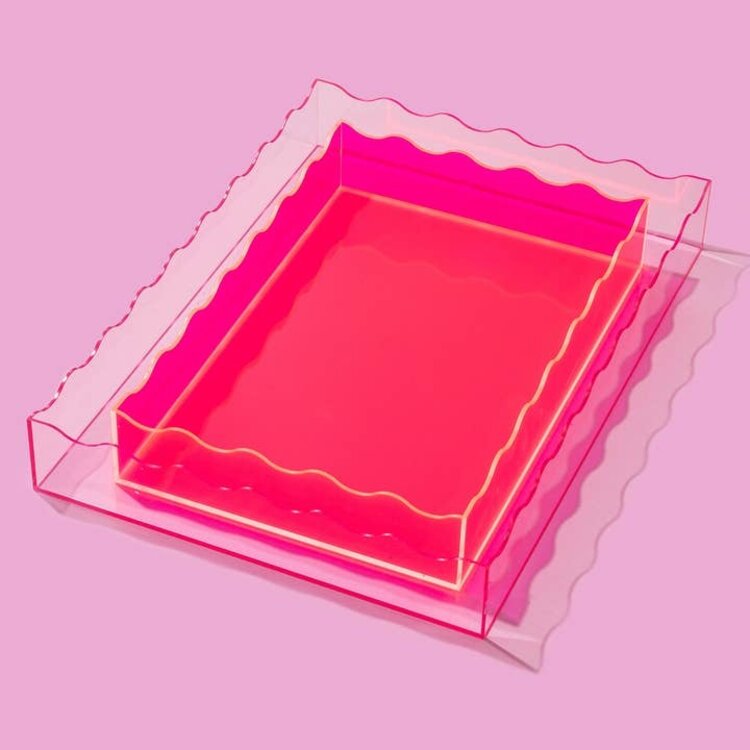 Wavy Rectangle Tray Medium - Amber Marie and Company