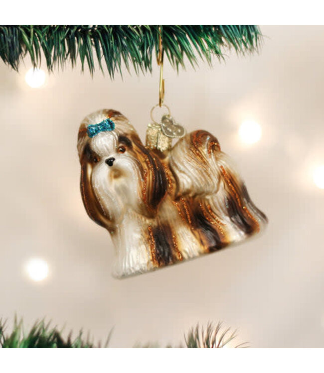 OLD WORLD CHRISTMAS Shih Tzu Ornament - Amber Marie and Company