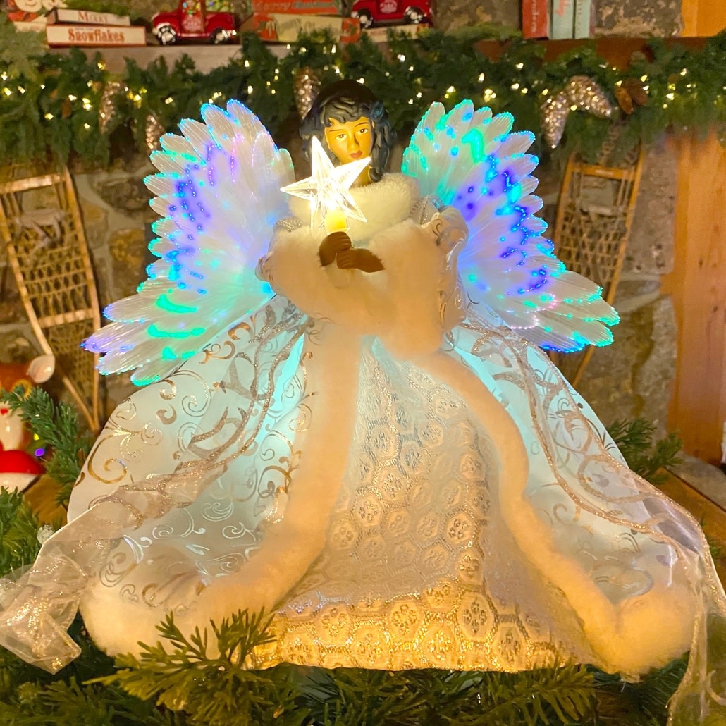 Fiber Optic Animated Tree Topper - Amber Marie and Company
