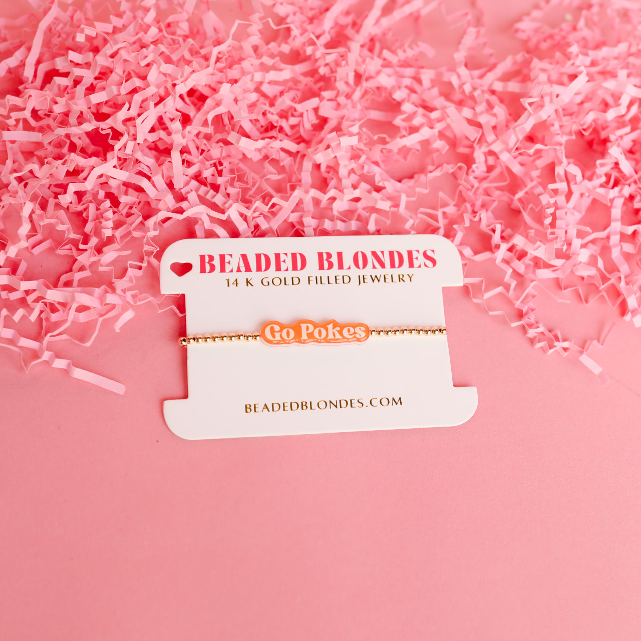 BEADED BLONDES Go Pokes (Orange & Black) - Amber Marie and Company