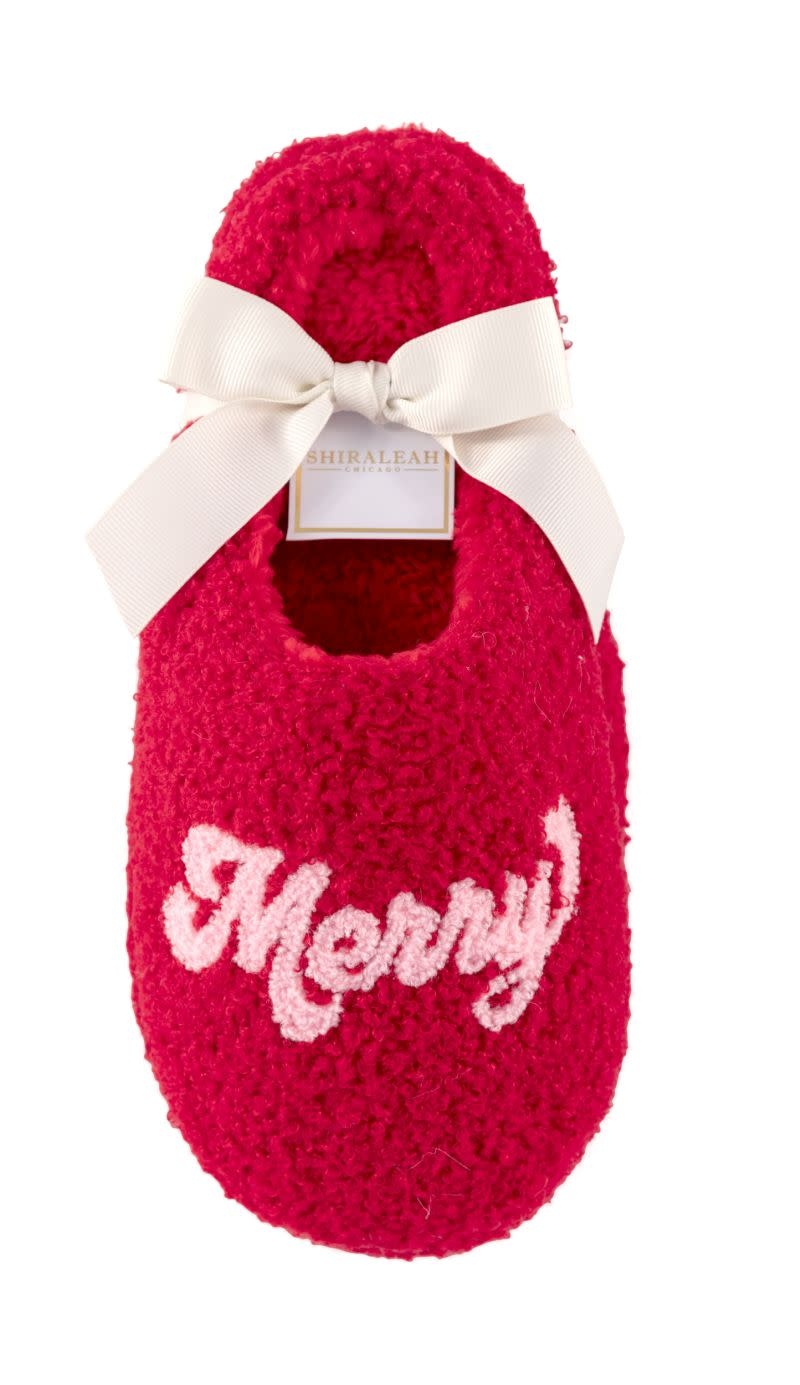 Merry Merry Slippers - Amber Marie and Company