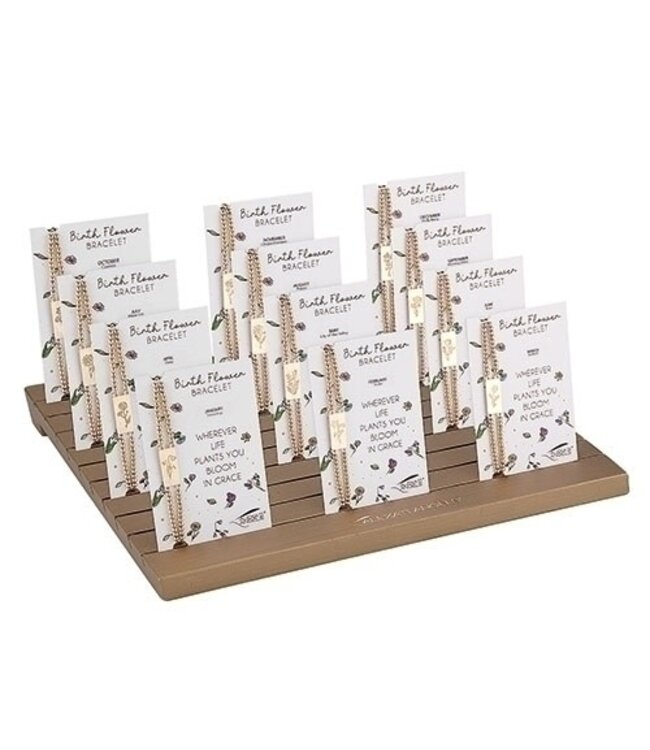 ROMAN Birth Flower Bracelet - Amber Marie and Company