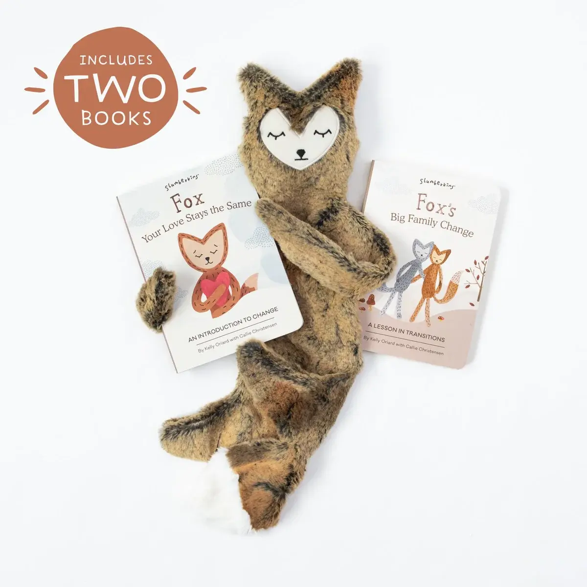 SLUMBER KINS Slumberkins Fox Snuggler with 2 books - Amber Marie and ...