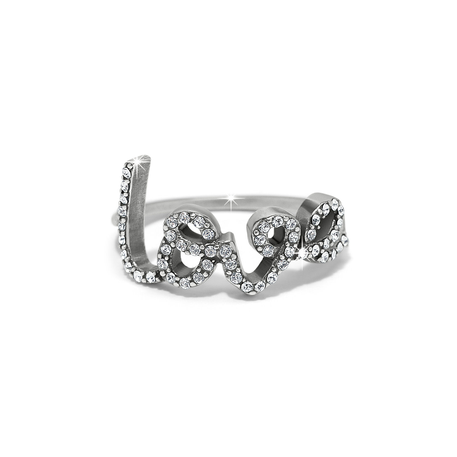 BRIGHTON Love Script Sparkle Ring - Amber Marie and Company