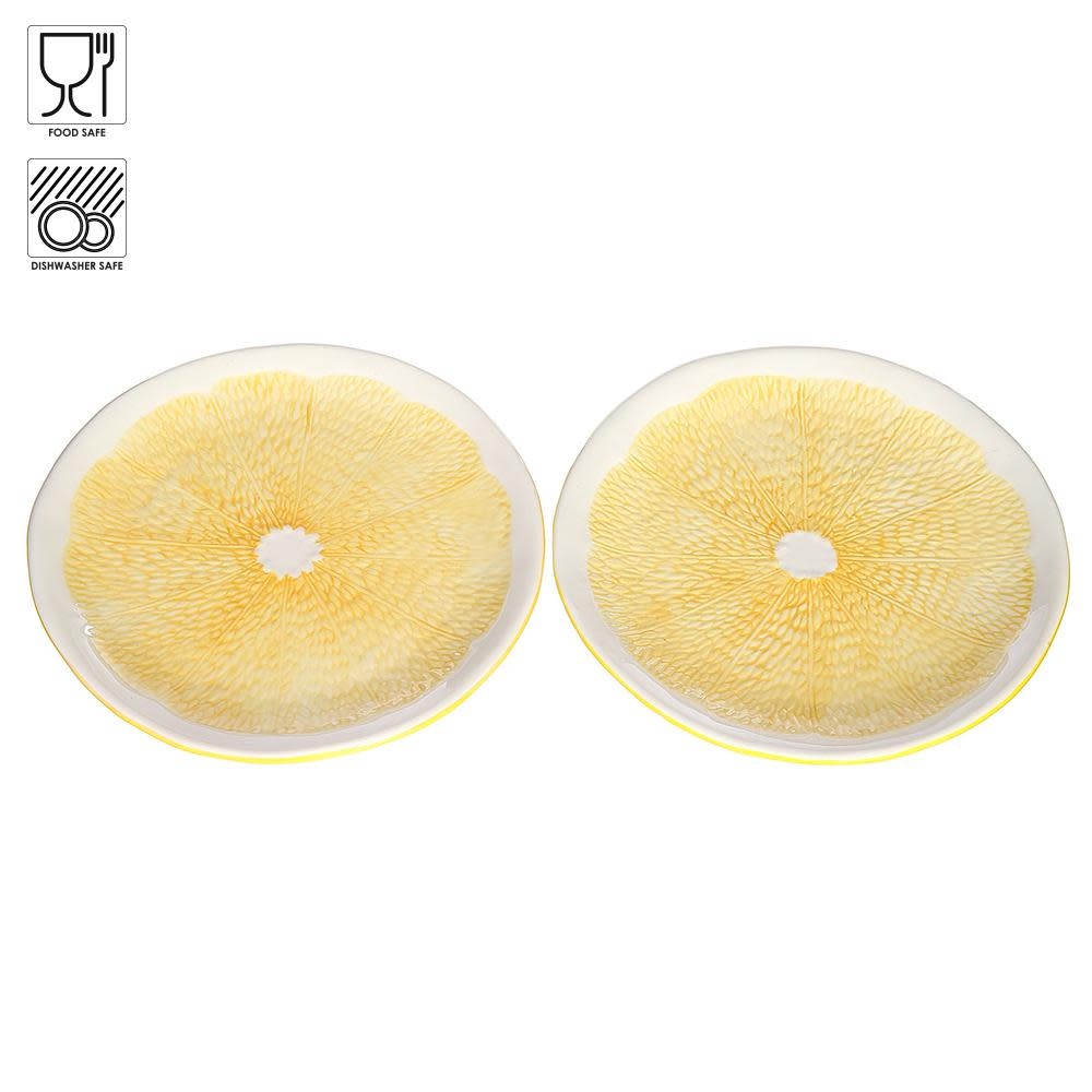 7.5" Lemon Plate Yellow - Sold Individually - Amber Marie and Company