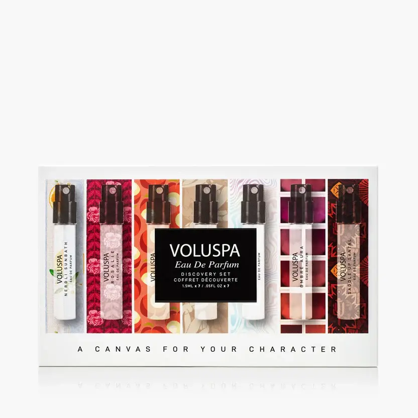 VOLUSPA Fine Fragrance Perfume Discovery Set - Amber Marie and Company