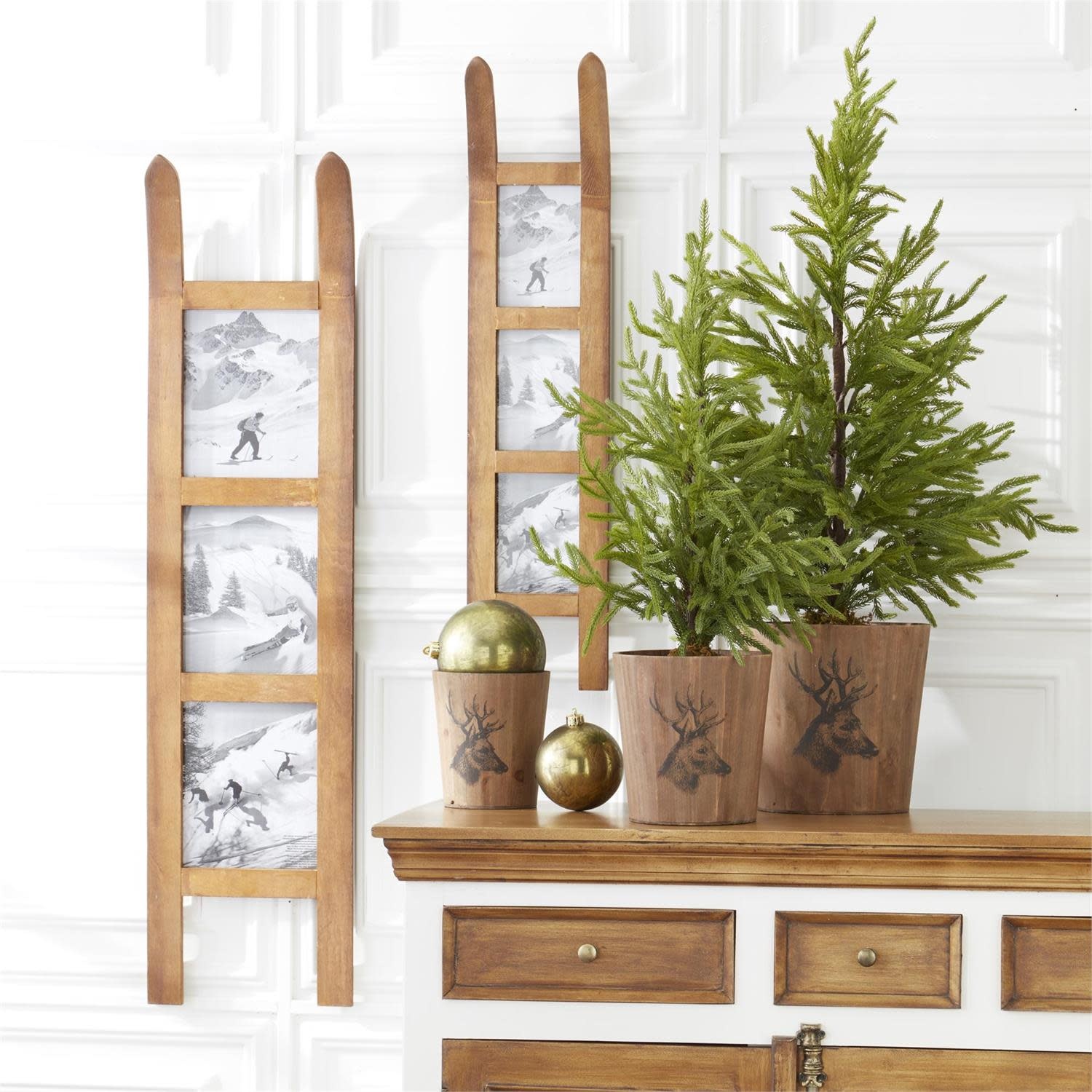 Wall Hanging Wood Sled Photo Frames - Amber Marie and Company