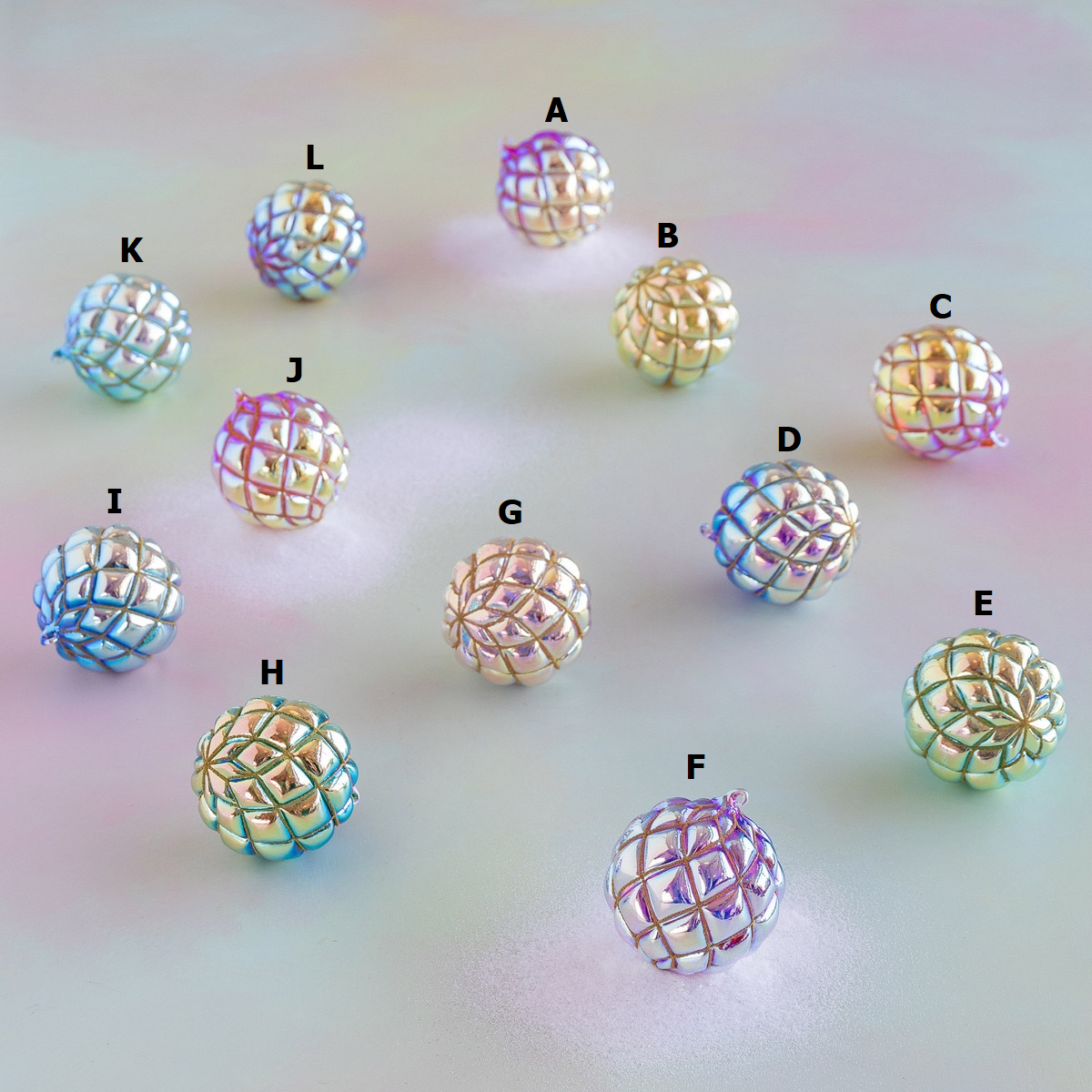 GLITTERVILLE Opalescence Essence Ball Ornamental - Sold Individually ...