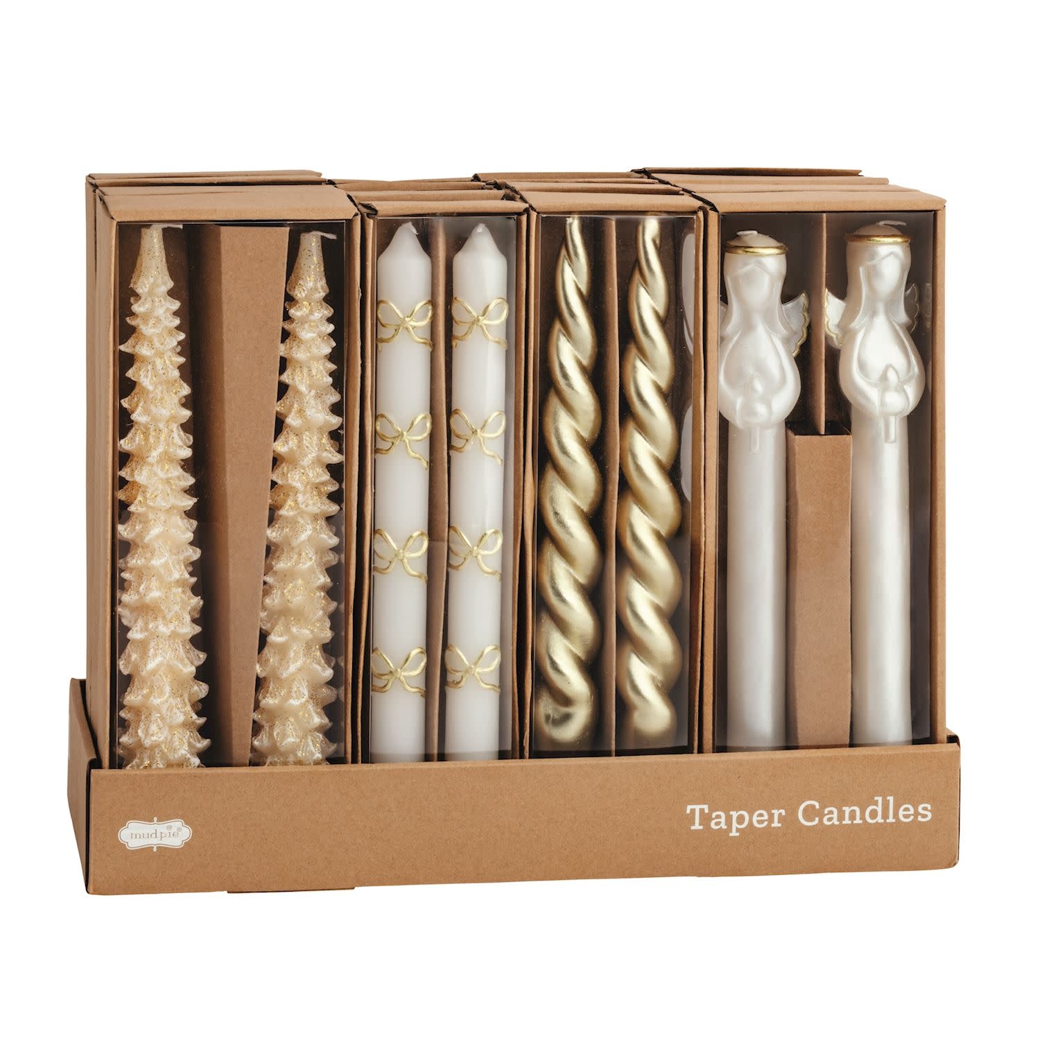 Gold Christmas Taper Candle Sets - Amber Marie and Company