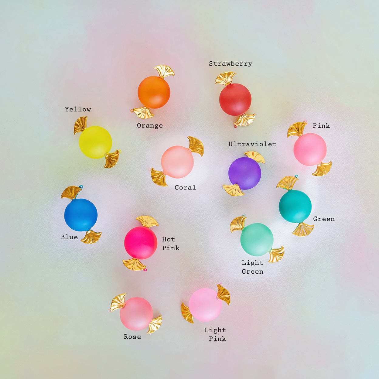 GLITTERVILLE Frosted Bon Bon Candy Ornament - Sold Individually - Amber ...