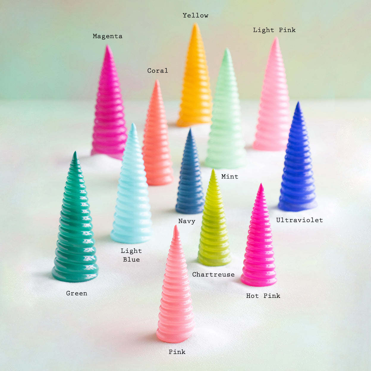 GLITTERVILLE Sugar Swirl Cone Tree - Sold Individually - Amber Marie ...