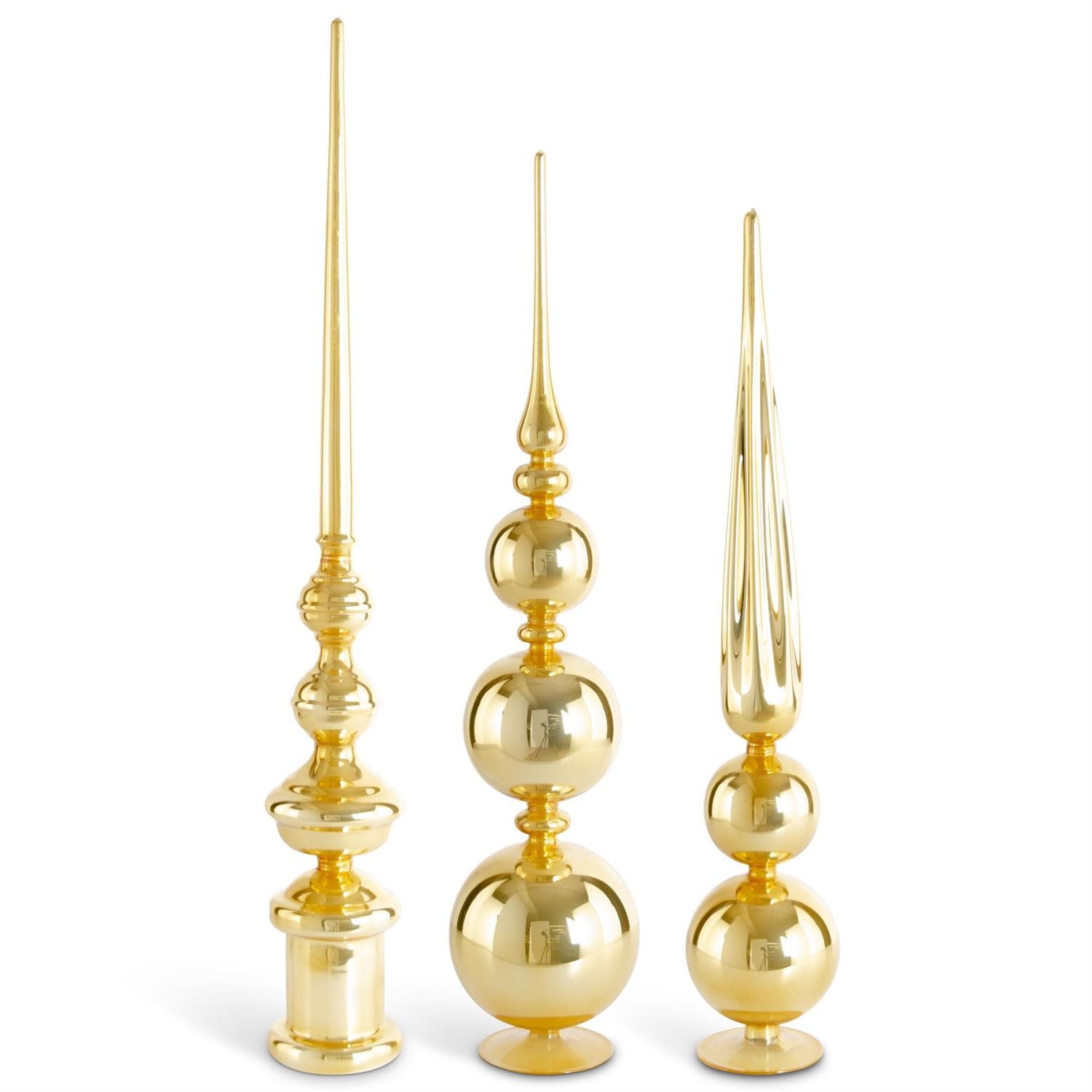 Gold Glass Finials - Amber Marie and Company
