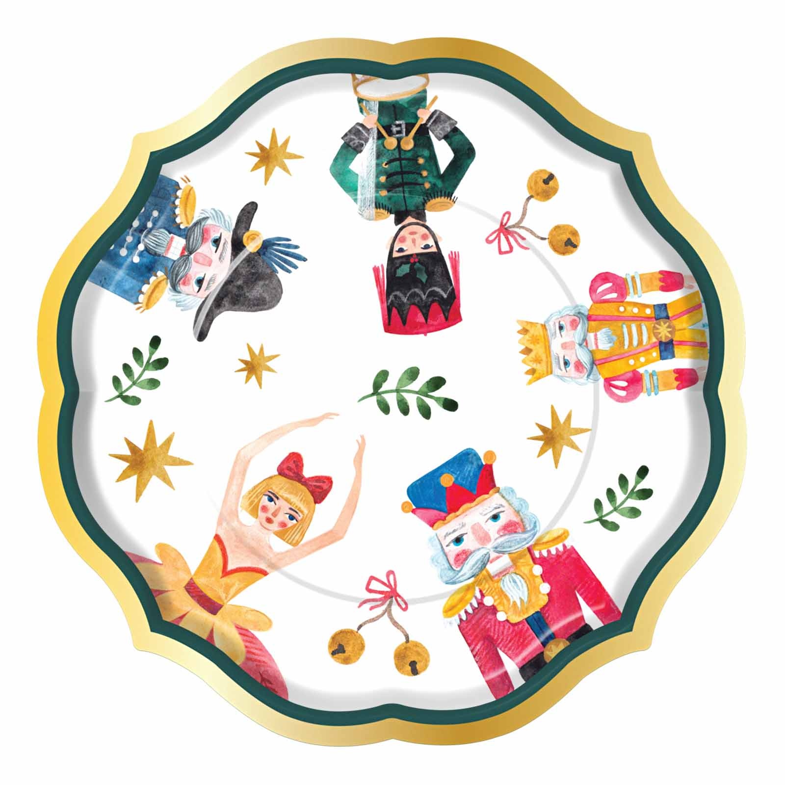 Whimsical Nutcracker Paper Salad Plate - Amber Marie and Company