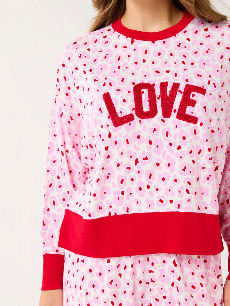 Jessy Floral “Love” Ultra-Soft Jersey Knit Pj Set - Amber Marie and Company