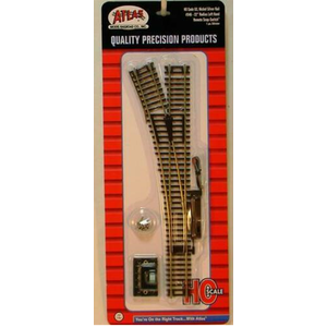 Atlas HO Code 83 22" Radius Snap Switch (Remote Left Hand # 546 - Trains on Tracks LLC.