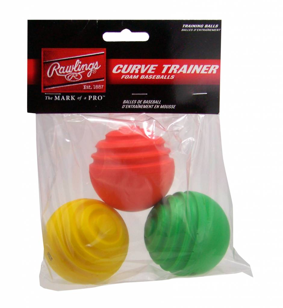Rawlings Curve Trainer Balls (3 pack) - Bagger Sports